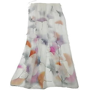 Shanlin Super Large Silk Feel Foliage Ginkgo Leaf Scarves for Women (GinkgoLeaves)