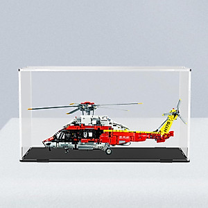 Clear Acrylic Display Case with Black Acrylic Base for 1:24 or 1:32 Scale Vehicle Model, Simple Self-Assembly Dustproof Showcase, Display Box for Diecast Cars,Collectibles(10x6x4 inch;25x15x10 cm)