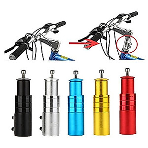 BlueSunshine Bike Handlebar Riser Bicycle Fork Stem Raiser Extender Head Up Raiser Aluminum Alloy (Silver)