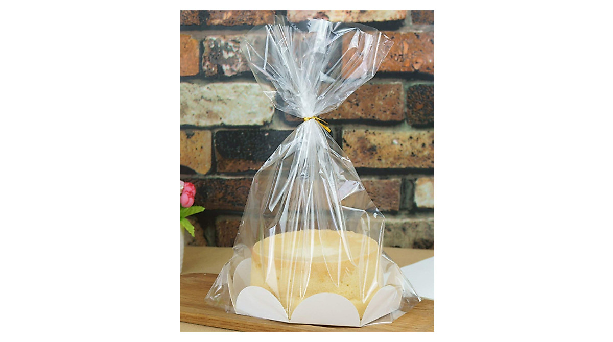 Mistari Clear Plastic Bake Bags Cellophane Treat Bags for Toast Bread ...