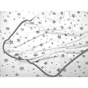American Baby Company 100% Cotton Thermal Waffle Swaddle Blanket, Soft, Breathable & Stretchy, Super Stars, 30" x 40" for Boys and Girls, Perfect for Swaddling, Travel and Gifting