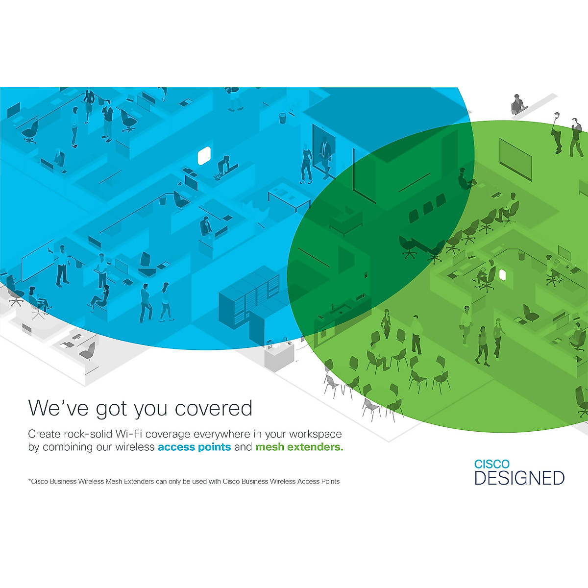 Cisco Business 140AC Wi-Fi Access Point, 802.11ac, 2x2, 1 GbE Port, Ceiling Mount,3 Pack Bundle,Limited Lifetime Protection (3-CBW140AC-B)