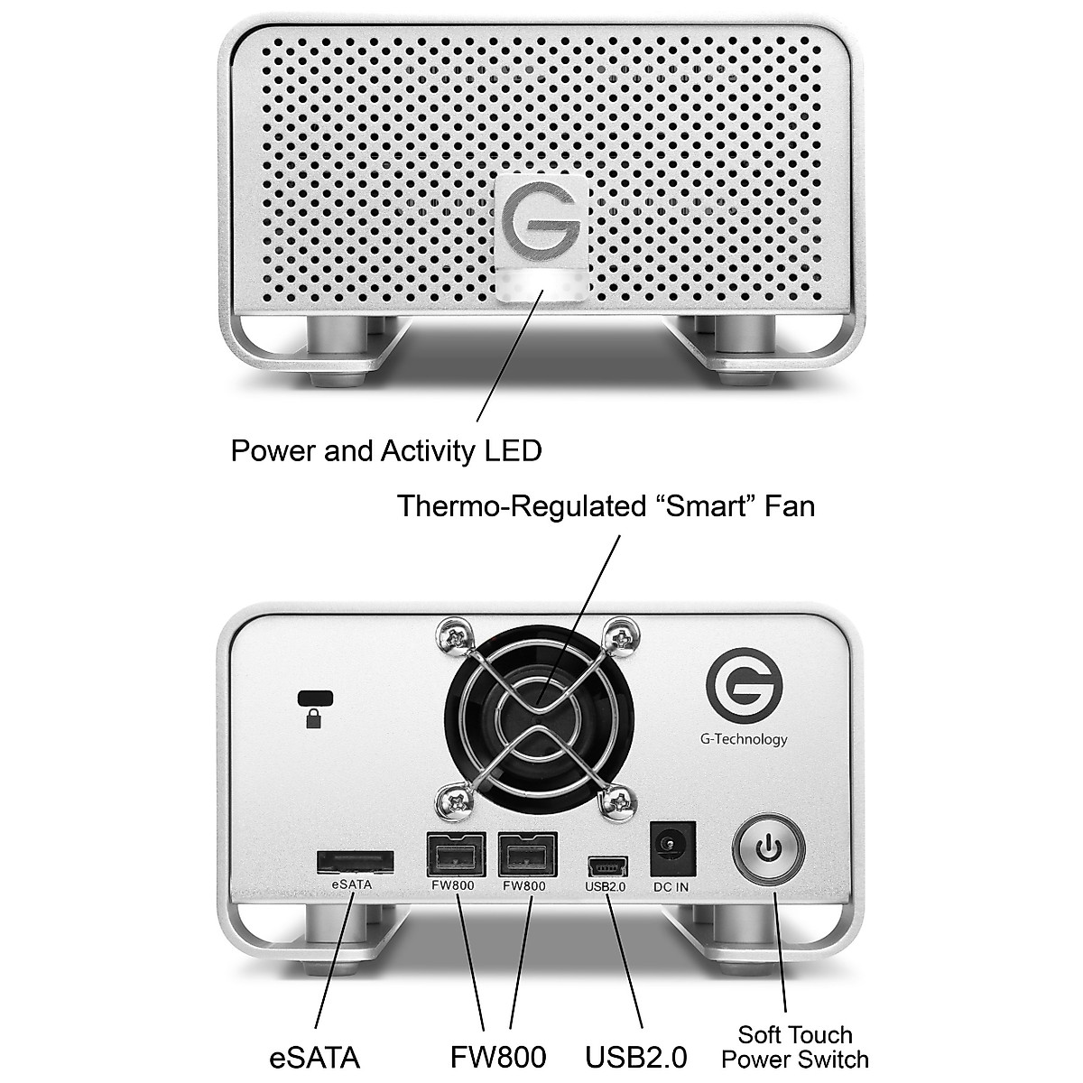G-Technology G-RAID 4 TB Dual External Hard Drive