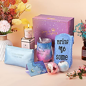 ZOMCHAIN Birthday Gifts for Women, Unique Gift Baskets for Mom Girlfriend Best Friend Sister Gift. Personalized Thank You Gifts for Friends Female. Relaxing Spa Gift Set for Women Gift