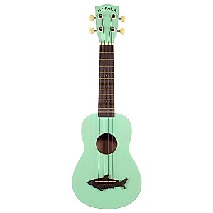 Makala Surf Green Shark Soprano Ukulele by Kala (MK-SS/GRN)