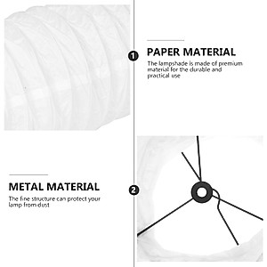 Lurrose Paper Floor Lamp Shade Nordic Style Floor Lamp Cover Contemporary Floor Lamp Shade for Home Hotel Floor Lamp Living Room