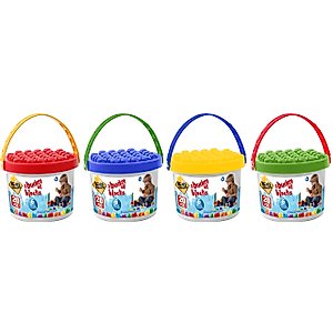 Kids@Work Bucket of Blocks, 20 Building Blocks with Storage Bucket