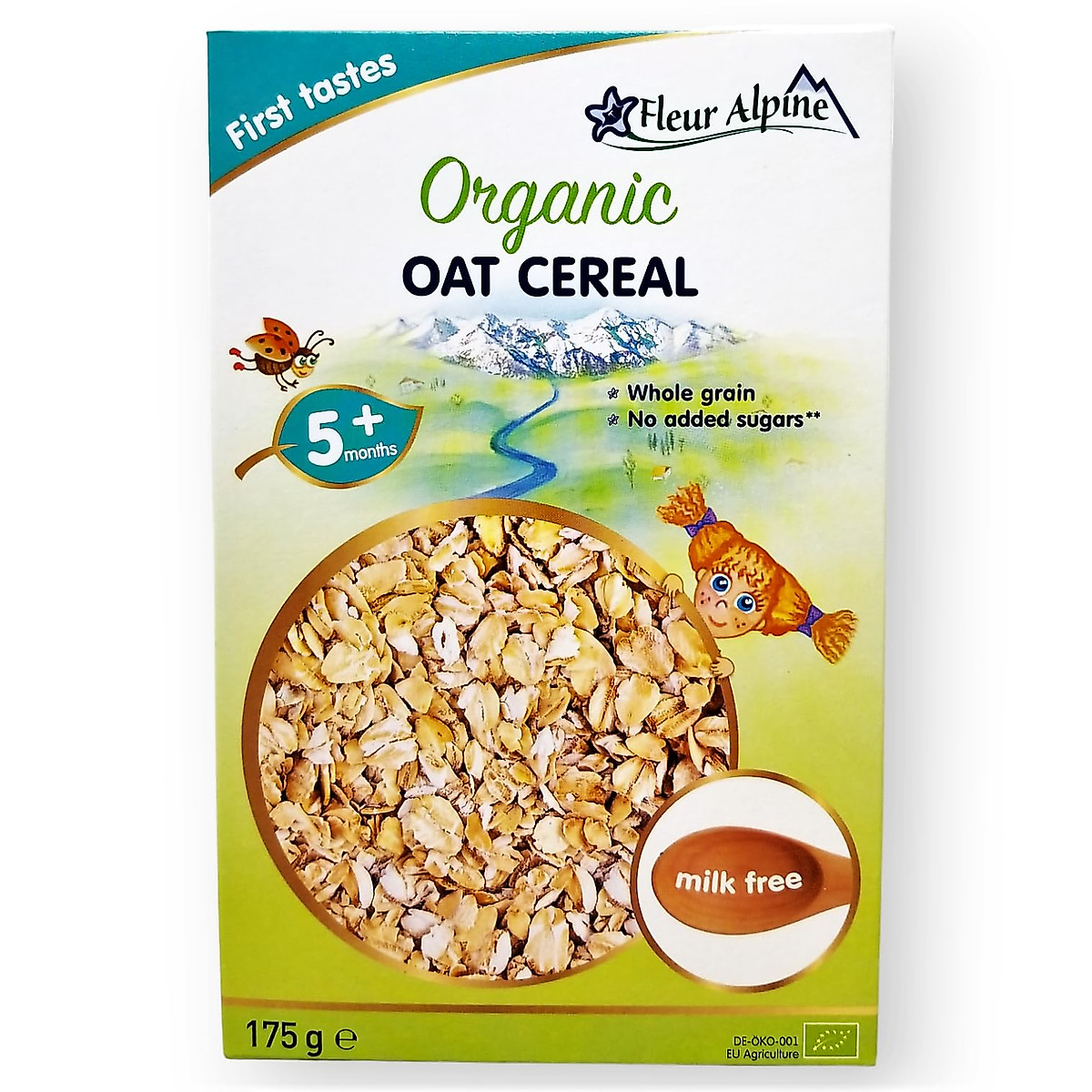 Fleur Alpine Beby Cereal for Babies from 5 months 175g from Germany (Oatmeal)