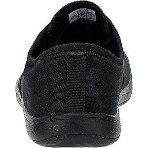 WHITIN Canvas Barefoot Sneakers for Men Wide Toe Box Minimalist Zero Drop Sole Shoes Minimus Extra Width Fit Size 11.5 12 Minimal Black 45