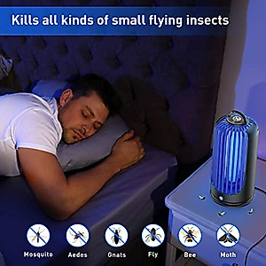 Bug Zapper, Portable Mosquito Zapper for Indoor & Outdoor,Electric Mosquito Killer and Camp Lantern,Waterproof USB Cable Insect Fly Trap Attractant for Home Camping Patio Travel.