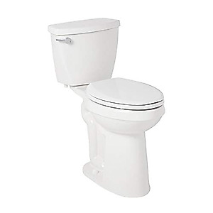 Signature Hardware 945956 Bradenton 1.28 GPF Two-Piece Elongated Toilet - 21" Bowl Height, Standard Seat Included