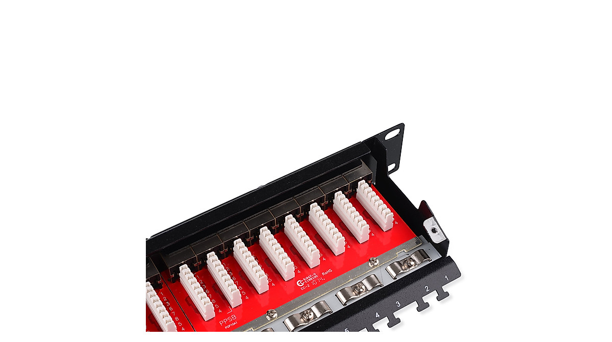 Cable Matters Rackmount or Wall Mount 24-Port Shielded RJ45 Patch Panel ...