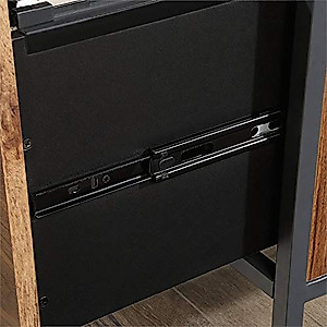 Sauder Nova Loft L-Shaped Desk, L: 65.98" x W: 65.98" x H: 29.53", Grand Walnut Finish