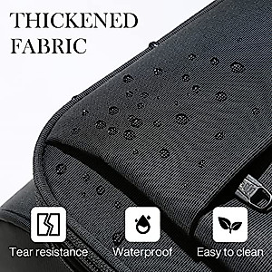 Hanke 24" Softside Expandable Checked In Suitcase with Spinner Wheels, Lightweight upright Luggage with TSA Lock,Rolling Travel Luggage for Woman Man,24-Inch(Black)