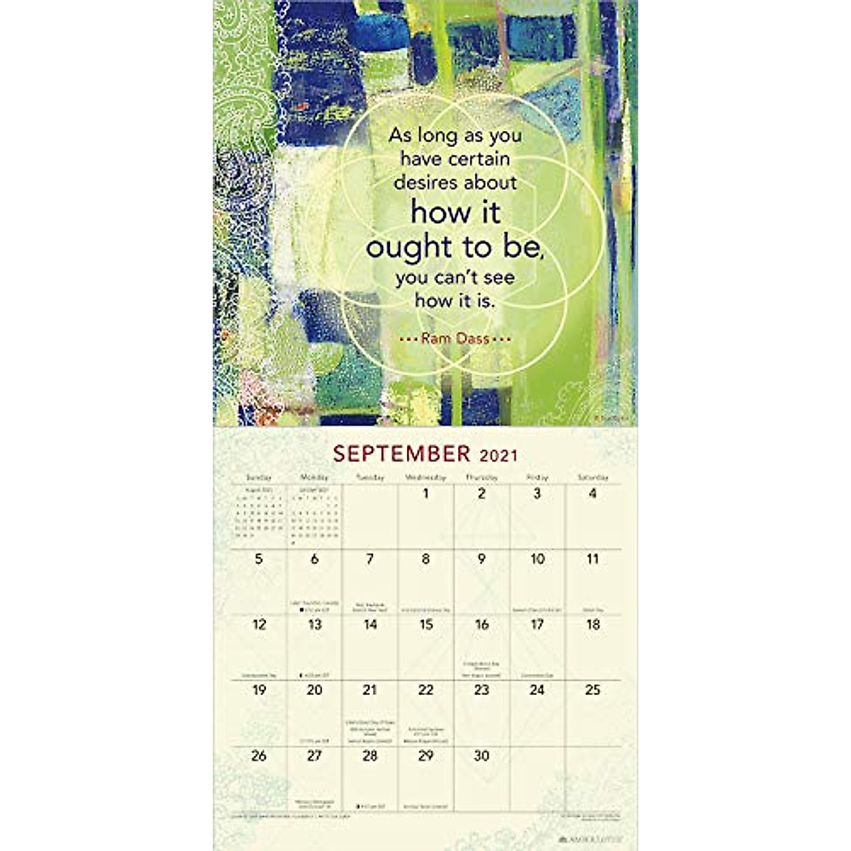 Be Here Now 2021 Wall Calendar: Teachings from Ram Dass