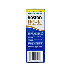 Bausch & Lomb Boston Simplus Multi Action Solution with Daily Protein Remover 3.5 oz