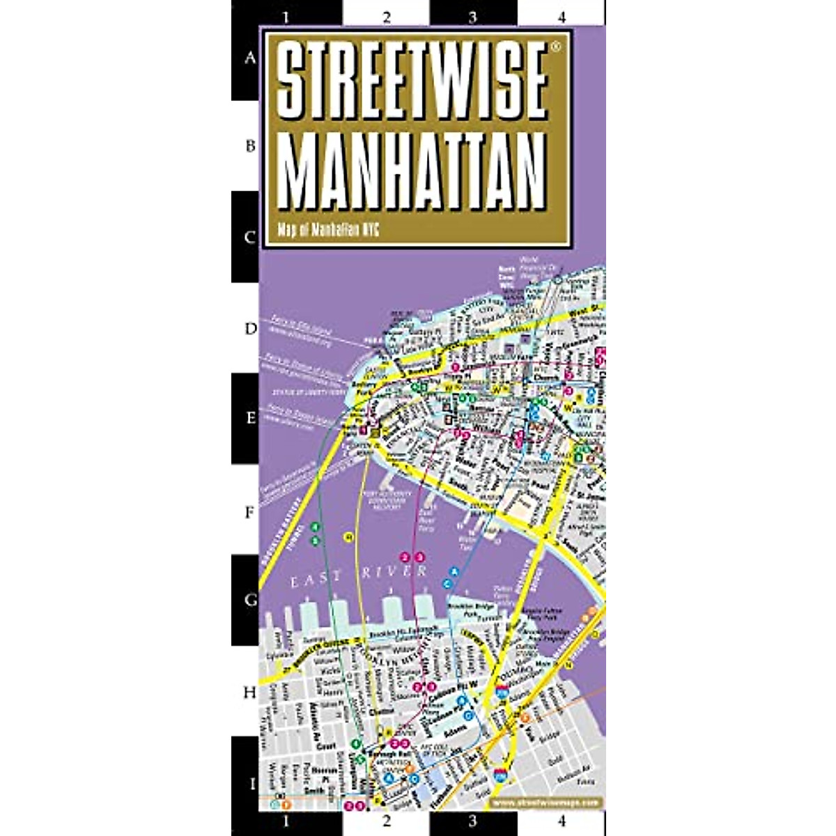 Streetwise Manhattan Map - Laminated City Center Street Map of Manhattan, New York (Michelin Streetwise Maps)