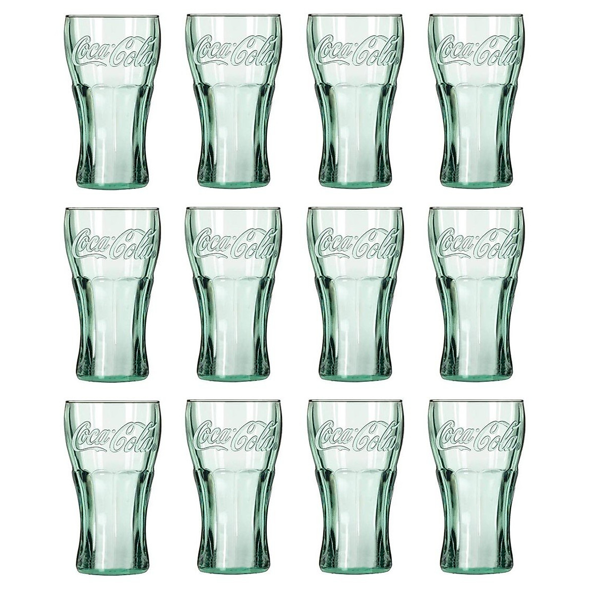 Libbey Glass Tumblers 16.75-oz Coca Cola Set of 12