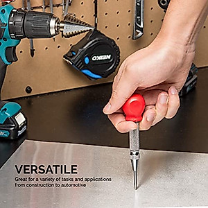 NEIKO 02638A 5-Inch Automatic Center Punch for Metal, Adjustable Impact Spring Loaded Center Punch Tool, Spring Punch, Center Punch Spring Loaded, Auto Center Punch