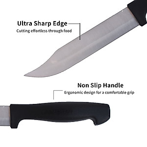 POLYGUARDS 10.5 inch Chef Knife, Stainless Steel Kitchen Cooking Knife, Professional Chef's Knives