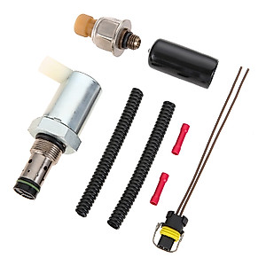 Injector Pressure Regulator Valve 6.0 Powerstroke IPR＆ICP Replacement for 2003-2010 Ford Super Duty F250 F350 F450 F550 E350 E450 Excursion 6.0L Diesel Turbocharged Replaces CM5126 AP63417 5C3Z9C968CA