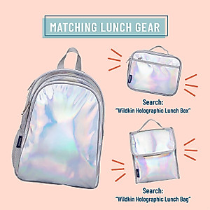 Wildkin 15-Inch Kids Backpack for Boys & Girls, Perfect for Early Elementary, Backpack for Kids Features Padded Back & Adjustable Strap, Ideal for School & Travel Backpacks (Holographic)