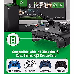 Charger for Xbox One Controller Battery Pack with 4 x 1200mAh USB Rechargeable Xbox One Battery Charger Station for Xbox Series X|S, Xbox One S/One X/One Elite Controllers-Accessories Kit for Xbox One