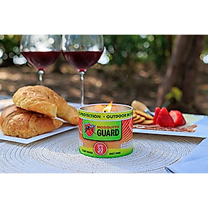Mosquito Guard 12oz Repellent Candle - Burns 35 Hours, Refreshing Aroma, Plant Based Citronella Candles Outdoor Indoors