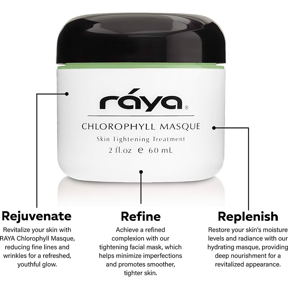 Raya Chlorophyll Masque (607) | Tightening Facial Treatment Mask for All Skin | Reduces Fine Lines and Wrinkles | Skin Tightening Mask for Face Skin Care | Face Masks Skincare
