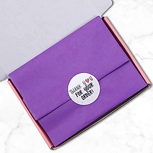 LeZakaa 100 Sheets Tissue Paper Bulk, Gift Wrapping Paper Decorative Art for Halloween Holiday Gift Wrap, Flower, Pom Pom Packing and Decorations (20x20 inch) - Silver, Purple, Black, Orange