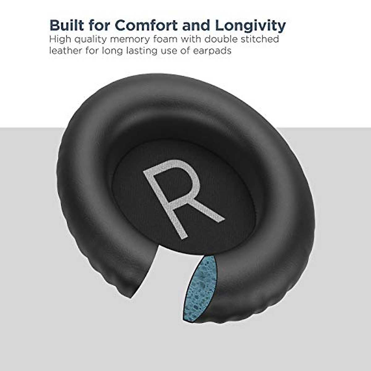 Encased Replacement Ear Pads for Bose 700 Noise Canceling Headphones Comfort PU Leather Ear Cushion Set (Black)