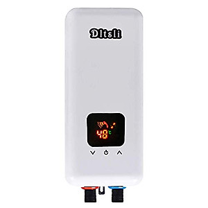 240V 5.5KW 4.5KW 3.5KW Instant Electric Hot Tankless Water Heater 3 Power Levels for Bathroom Kitchen RV Camping