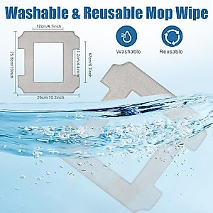 6Pcs Washable Mop Pads Replacement for Ecovacs Winbot W1/W1 Pro/W2/W2 Omni Window Vacuum Cleaner Spare Parts Mop Cloth