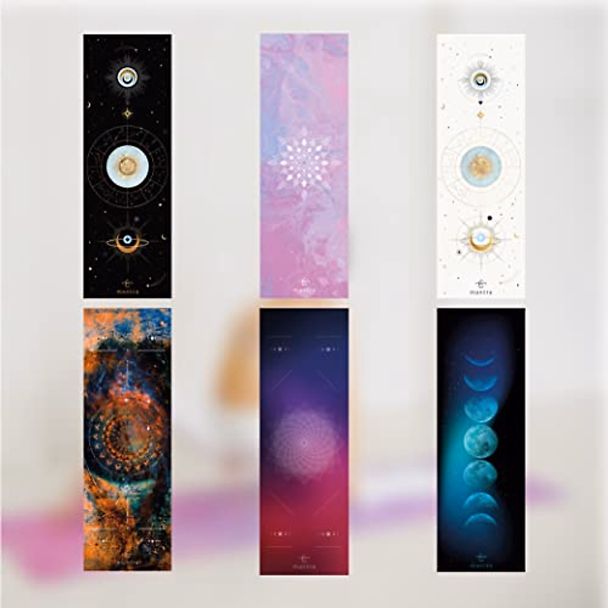 Mantra Yoga Travel PRO 1.5mm - Foldable Fitness & Exercise Mat with Bag | Lightweight, Compact & Eco-Friendly | Non-Slip & Washable | For All Types of Yoga | 72" L x 24" W