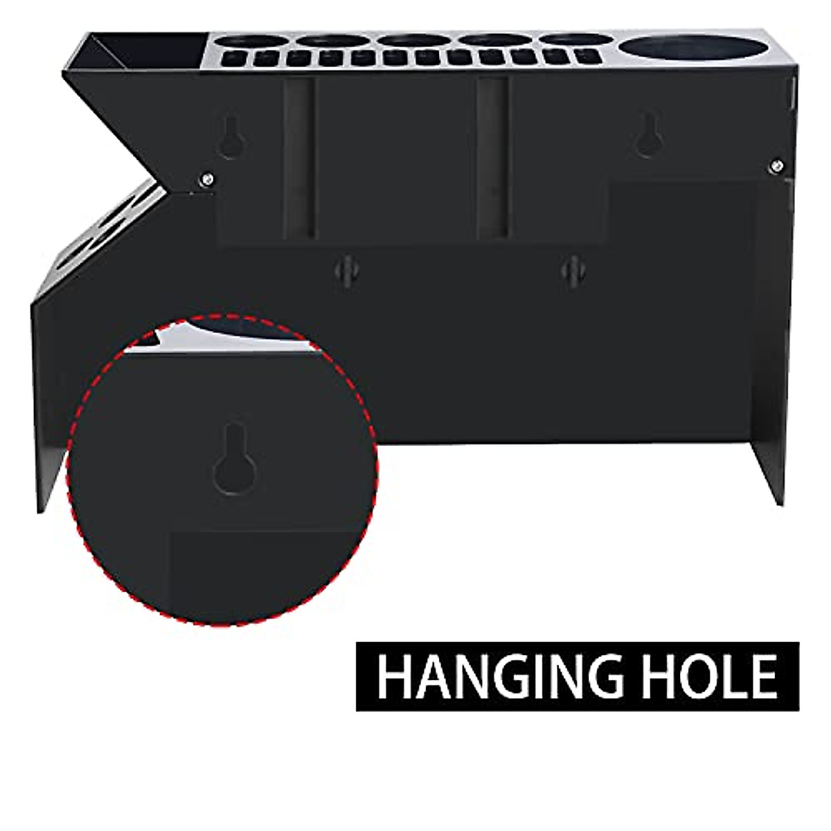 Noverlife Salon Hairdressing Organizer Storage Box, Detachable Hair Styling Tools Holder for Comb Clips Scissors, Multifunctional Hair Tools Desktop Keeper, Wear Resistant Washable Salon Shears Block