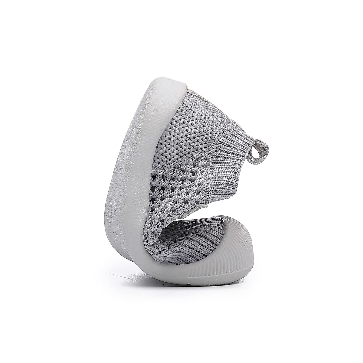 woorooroo Baby Boys&Girls Shoes Baby Walking Shoes First Walking Shoes Infant Sneakers Crib Shoes for Baby Non-Slip Breathable Shoes 6 9 18 Months(21006-gray-17)