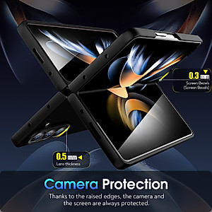 for Samsung Galaxy Z Fold 5 Case, Ultra Slim Phone Case Lightweight Wear-Resistant PC Material Hard Galaxy Z Fold 5 5G Flip Cover for Samsung Galaxy Z Fold 5 5G Protective Shell (Black)