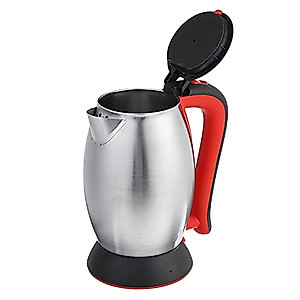 SieHam Teas, Kettles 2000W 2L Kettles for Boiling Water Stainless Steel Kitchen Coffee Maker Portable Espressohine Fast Heat Resistant Waterproof Teapot/Red/2000W 2L