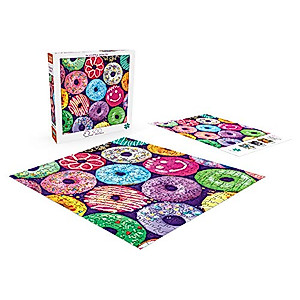 Buffalo Games - Delightful Donuts - 300 Large Piece Jigsaw Puzzle Multicolor, 18"L X 18"W