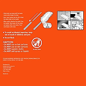 Amazon Basics 360 Heavy Duty Duster Kit, 7 Dusters and 1 Handle (Pack of 2)