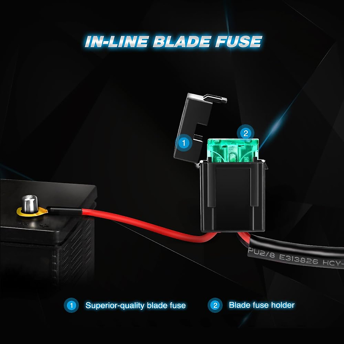 Nilight - 18101C-A LED Light Bar 22Inch 270W White & Amber Triple Row 13500LM Flood Spot Combo Led Bar Off Road Lights for Trucks with Wiring Harness Kit,2 Years Warranty