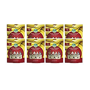 Oxbow (8 Pack) Simple Rewards Treats - Small Animals Banana 1 oz