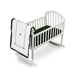 Baby Doll Bedding Unique Cradle Bedding Set, Green,1230crnew-green