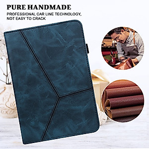 VODEFOX Case for Xiaomi Redmi Pad SE 11 inch 2023 Released,PU Leather Flip Solid Color Stand Case Cover with Card Solt Protective Cover for Redmi Pad SE Tablet - Blue