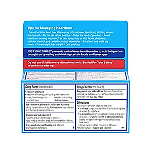 Pepcid AC Original Strength Heartburn Relief Tablets, Prevents & Relieves Heartburn Due to Acid Indigestion & Sour Stomach, 10 mg Famotidine to Reduce & Control Acid, Fast-Acting, 90 Ct