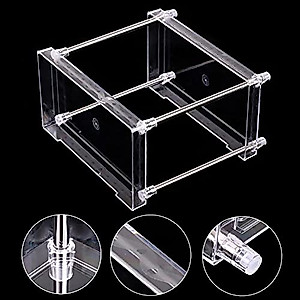 Kavolet 2 Tiers Bathroom Organizer Countertop, Clear Cosmetic Display Case Storage Shelf, Perfume Skincare Organizers and Storage, for Counter Dresser Vanity