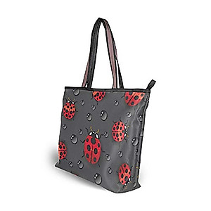 Shoulder Handbag Ladybug Rain Women Handle Bag