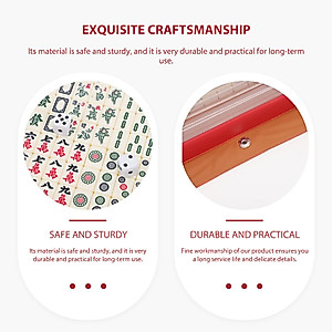 PRETYZOOM Chinese Mahjong Game Travel Mahjong Set Mahjong Board Game Mini Mahjong Travel Set Mini Mahjong Game