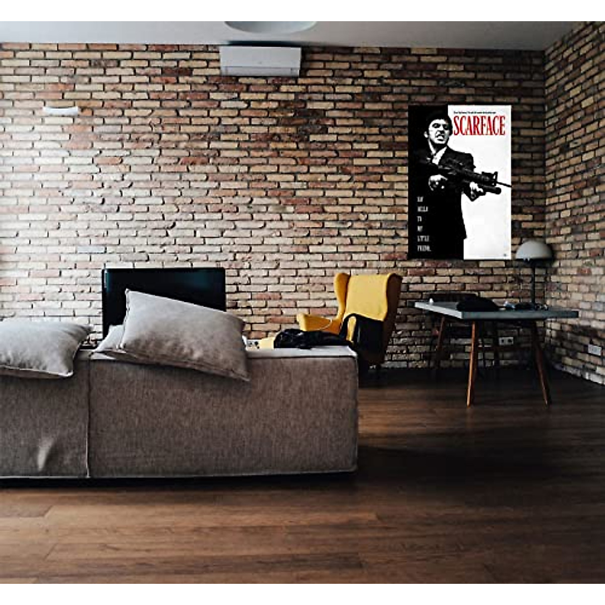 Scarface Movie Poster, Say Hello to My Little Friend, Size 24x36 (Gangster Poster)