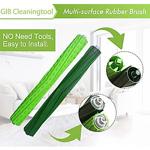 Replacement Parts for iRobot Roomba s9 (9150) s9+ s9 Plus (9550) S Series Robot Vacuum Cleaner, 1 Pair of Multi-Surface Rubber Brushes, 8 Filters, 8 Side Brushes and 2 Tools